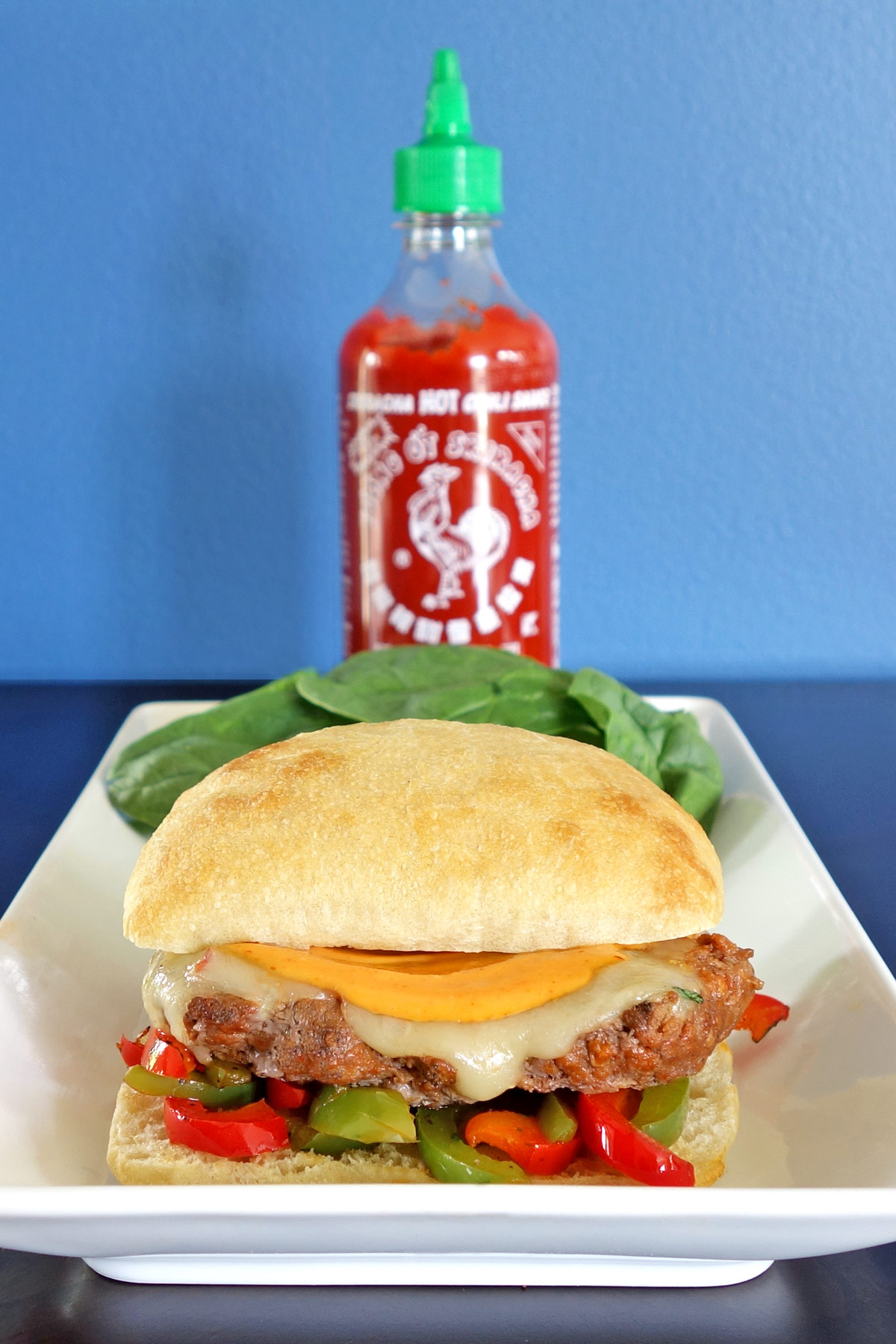 The Rooster Sriracha Burger - Amazing Spicy Burger
