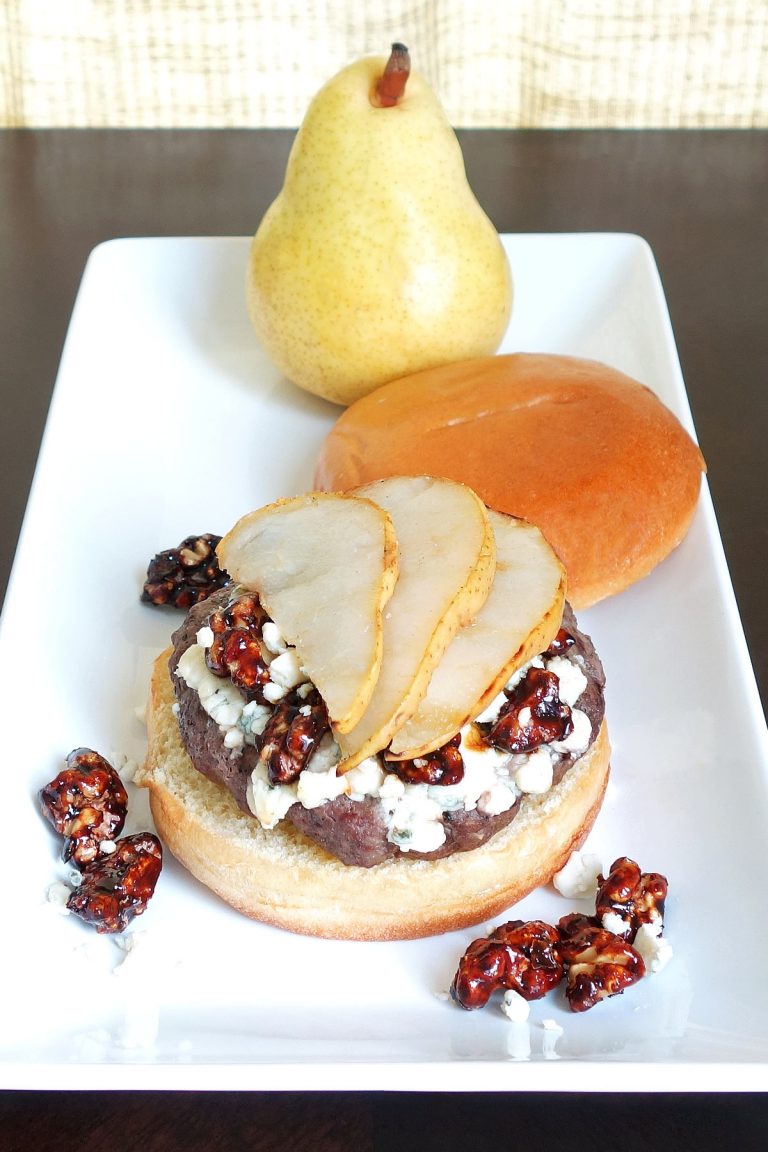 Pear & Walnut Burger Recipe - Amazing & Fancy but Super Easy