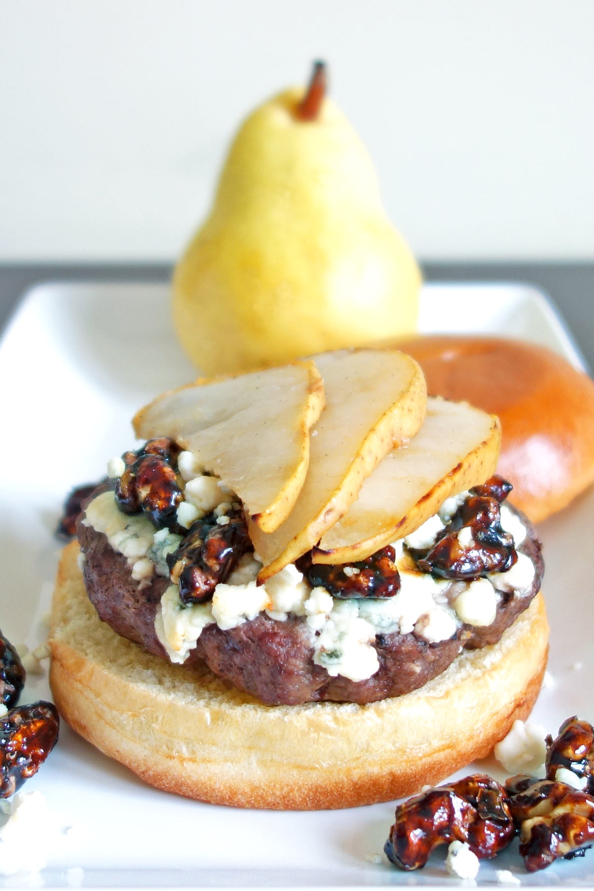 Pear & Walnut Burger Recipe - Amazing & Fancy but Super Easy