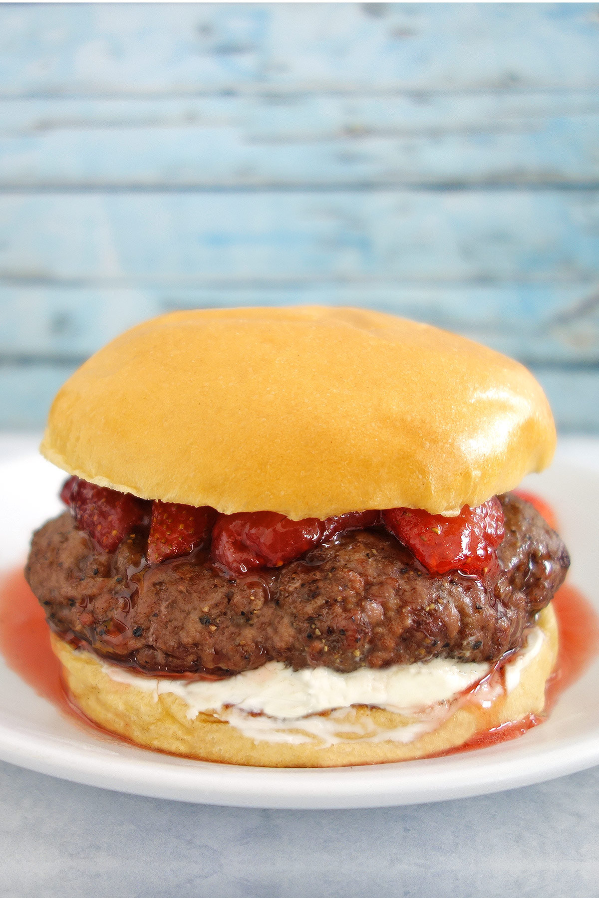 Strawberry French Toast Burger - Incredibly Delicious Stawberry Burger