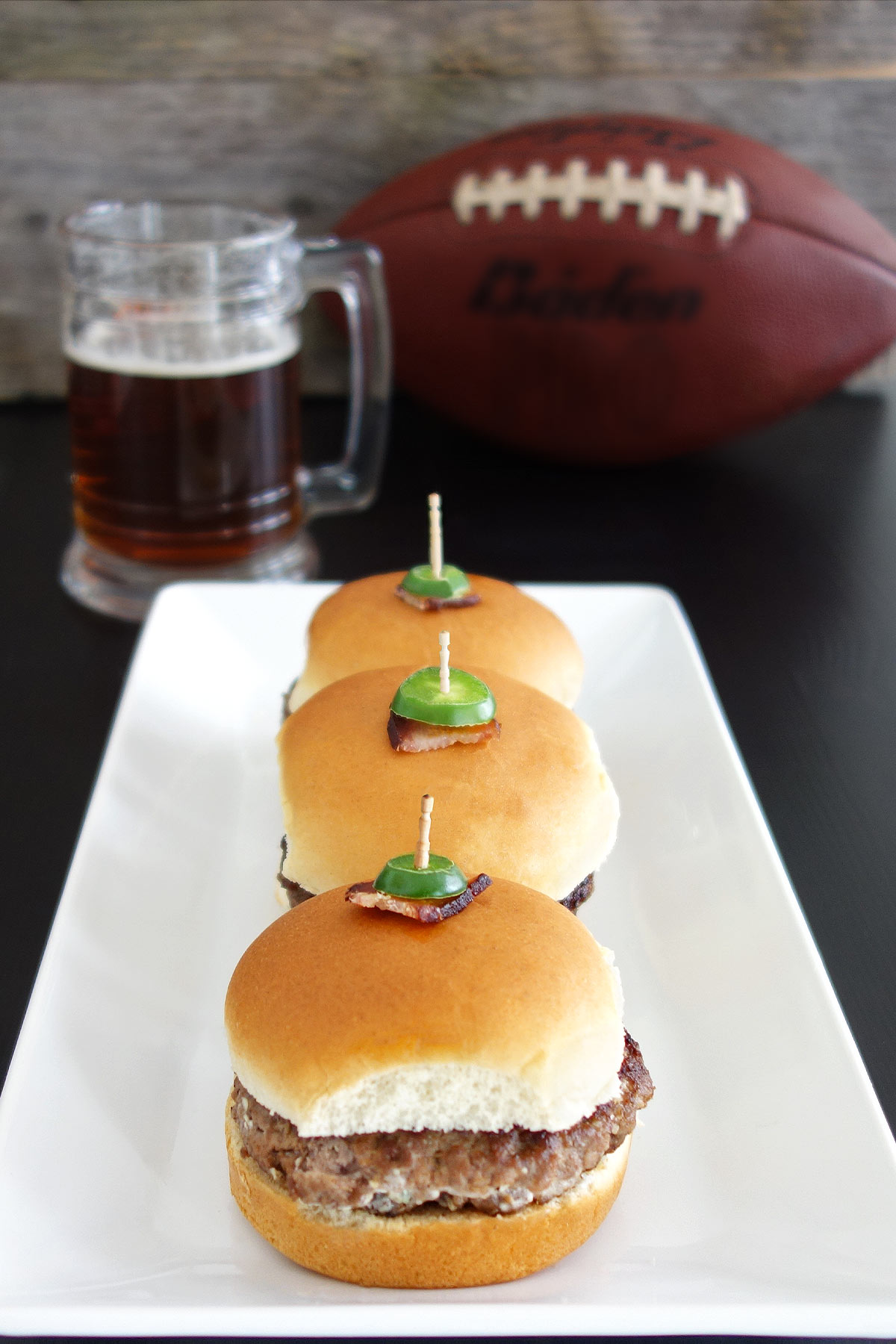 Jalapeño Popper Burger - Awesome Game Day Sliders